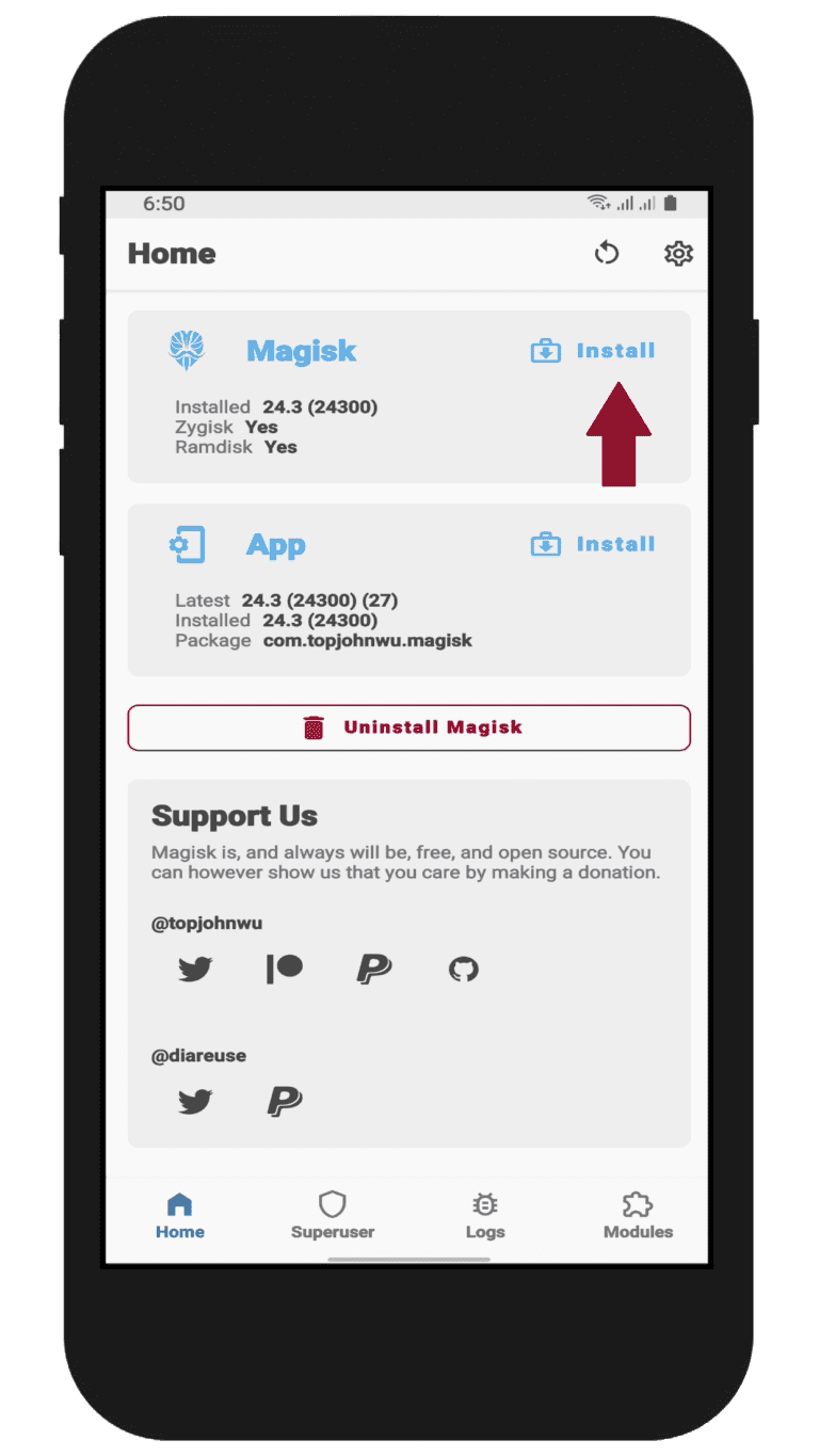 How to Root Samsung Galaxy S8 using Magisk