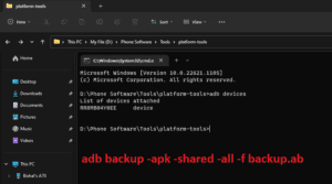Creating full backup of rooted Android device with ADB tool
