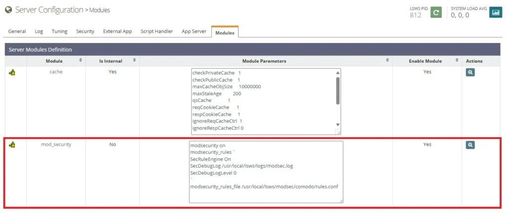 How to Enable ModSecurity in OpenLiteSpeed on aaPanel
